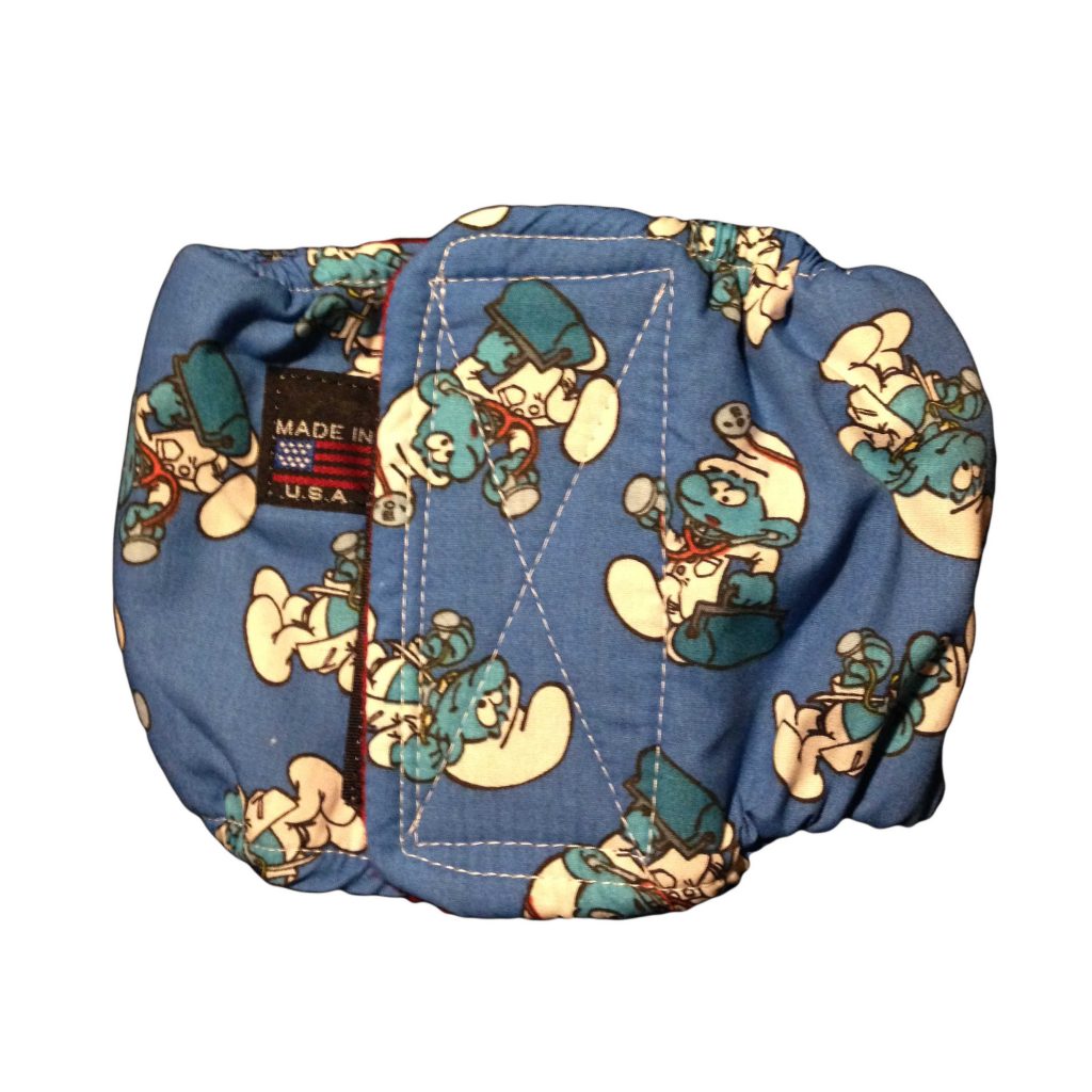 Barkertime Santa Claus on Red Waterproof Premium Dog Diaper