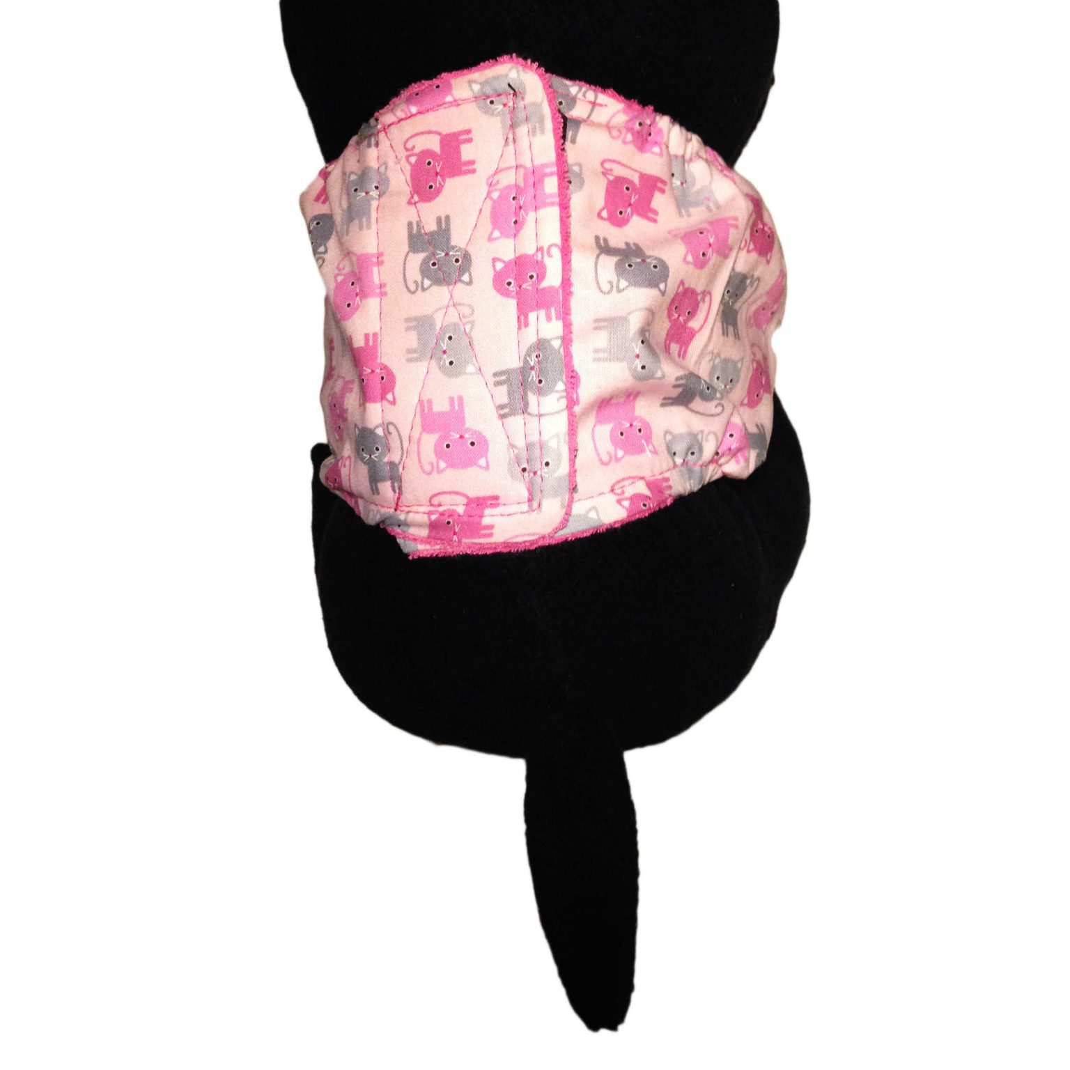 Barkertime Pink Kitty Dog Belly Band