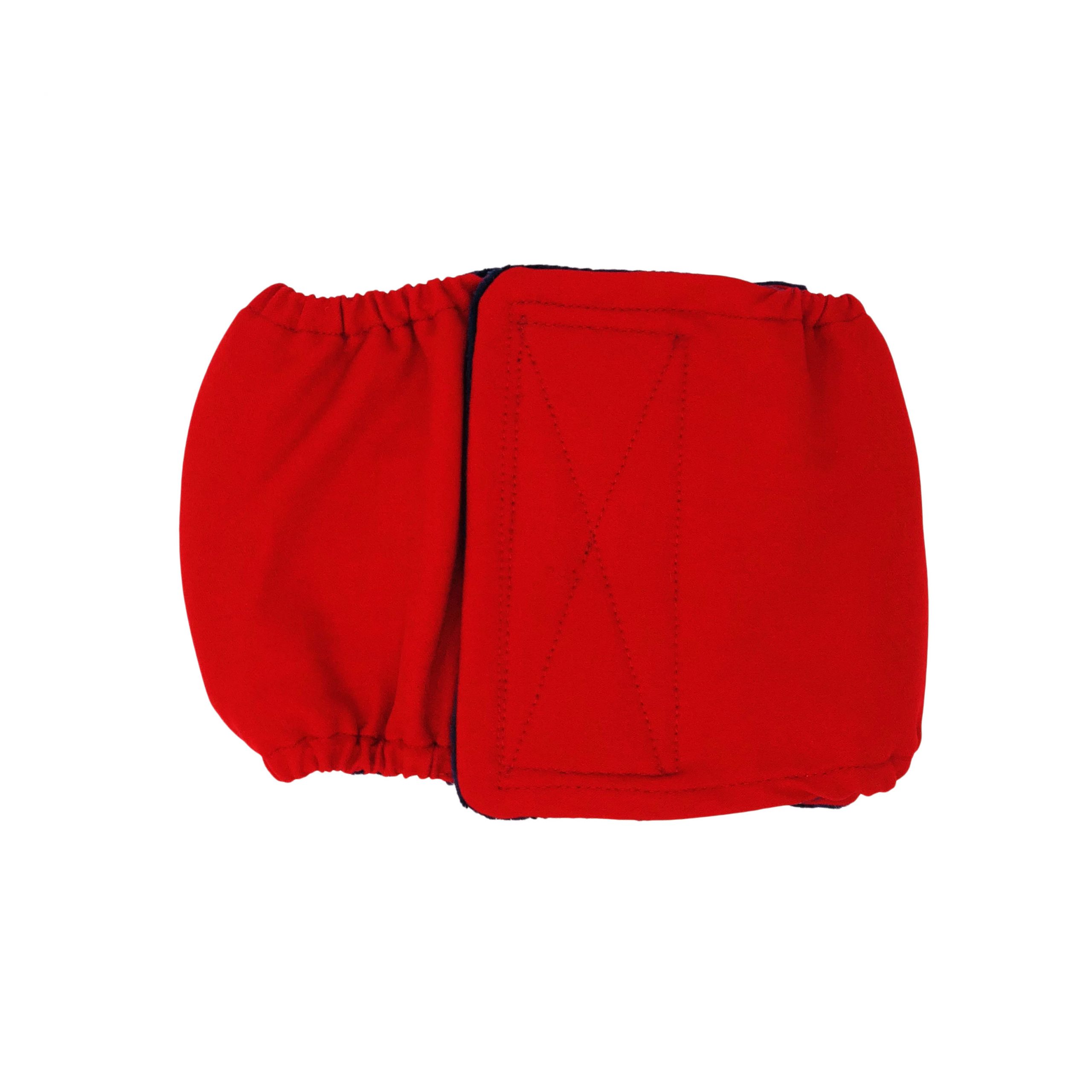 Cherry Red Dog Belly Band Male Wrap - Barkertime