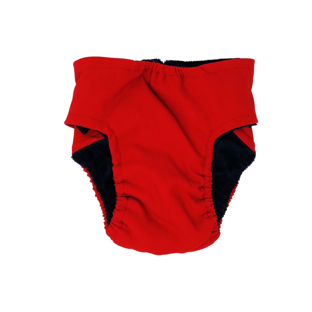 Barkertime Cherry Red Dog Diaper - Made in USA