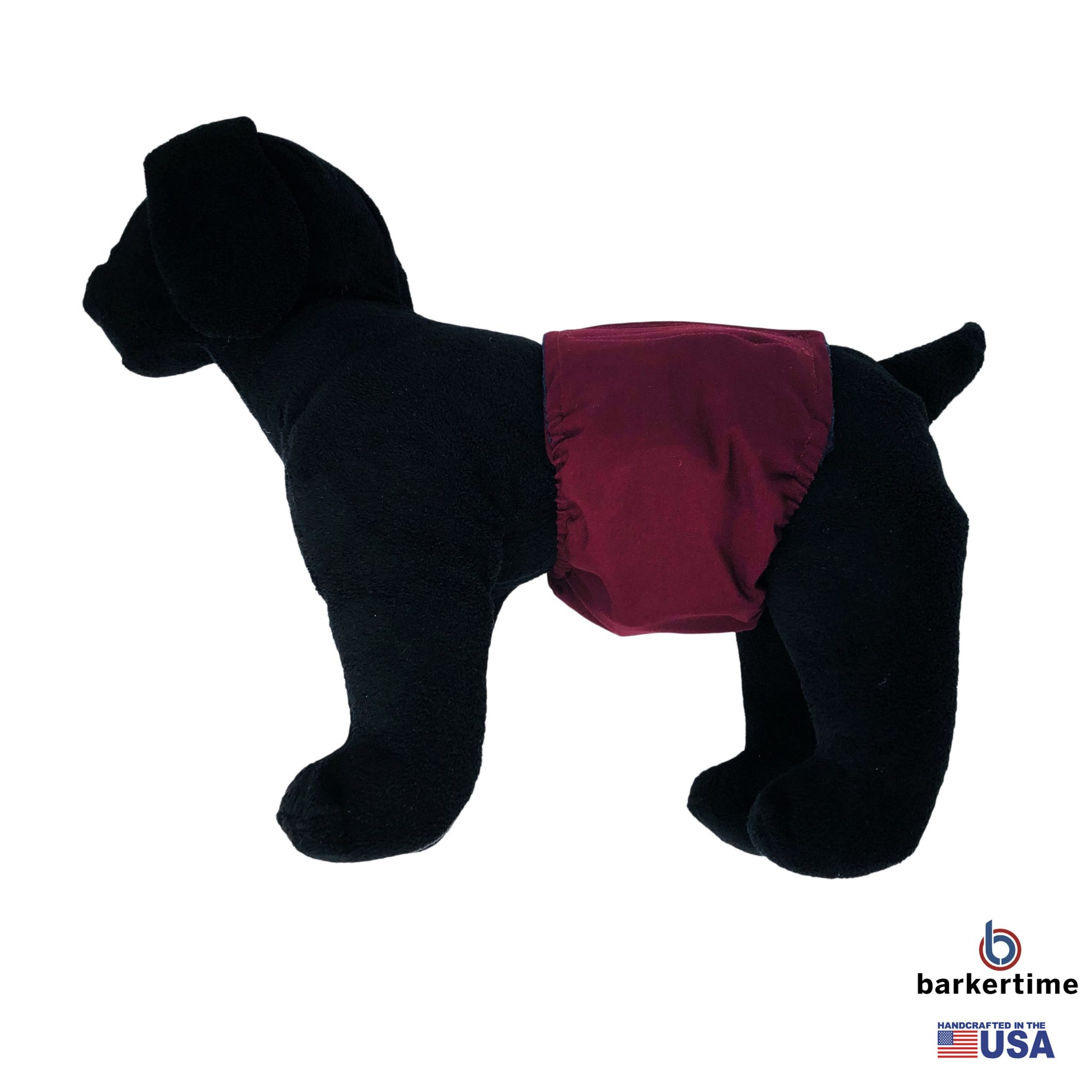 Barkertime Merlot Red Dog Belly Band Male Wrap