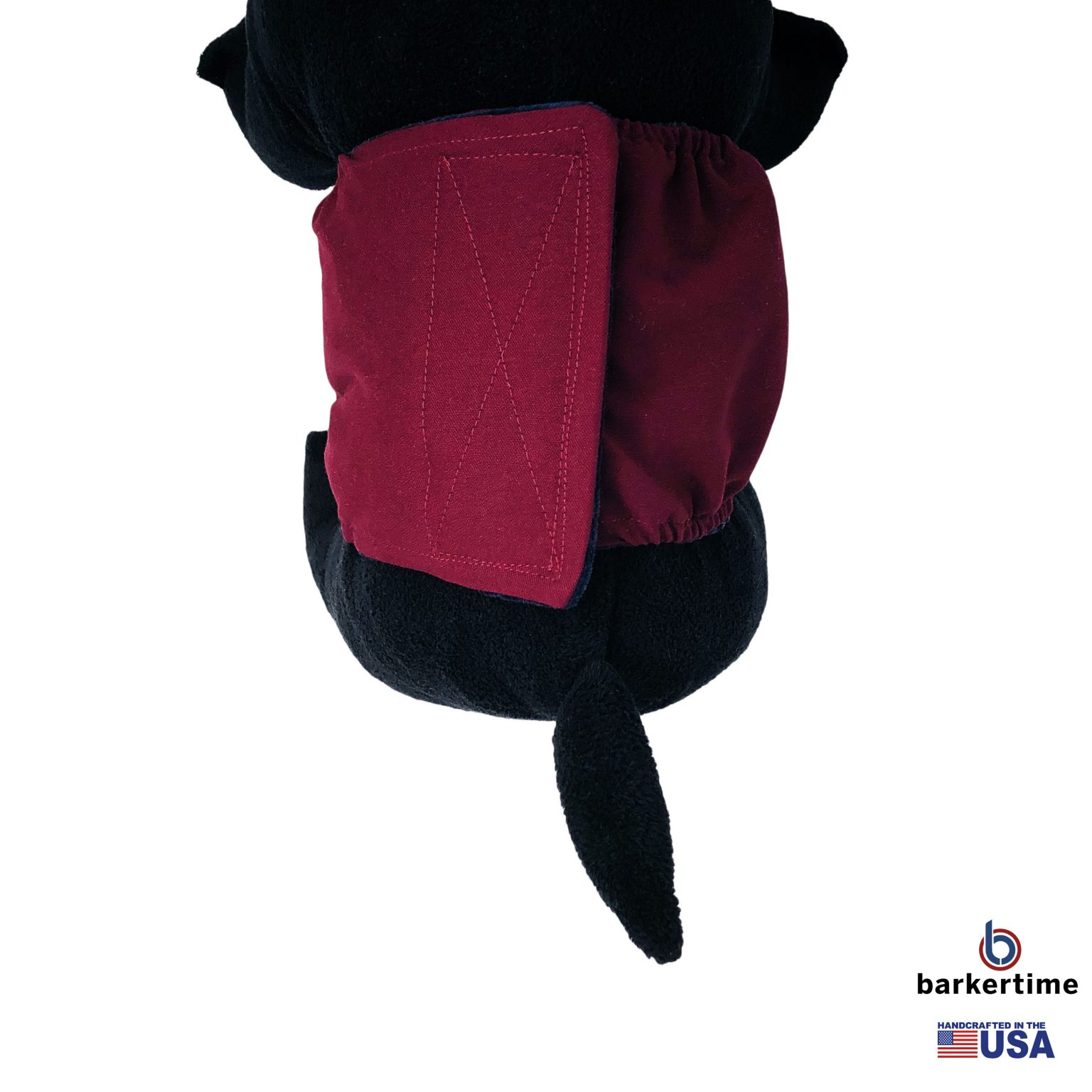 Barkertime Merlot Red Dog Belly Band Male Wrap