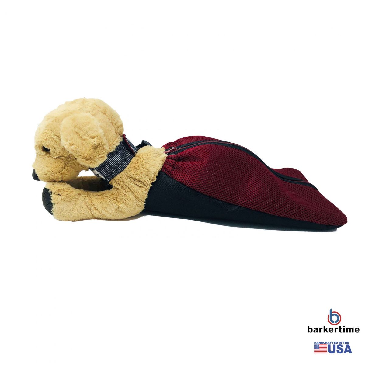 Barkertime Red Argyle Dog Drag Bag - Made in USA