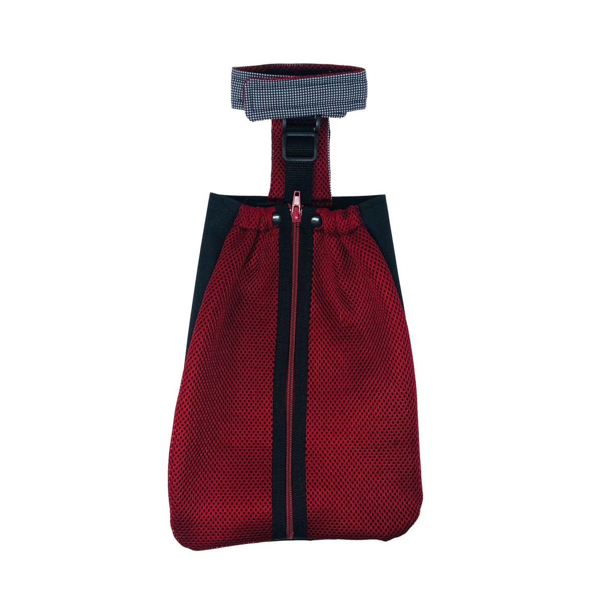 Barkertime Red Argyle Dog Drag Bag - Made in USA