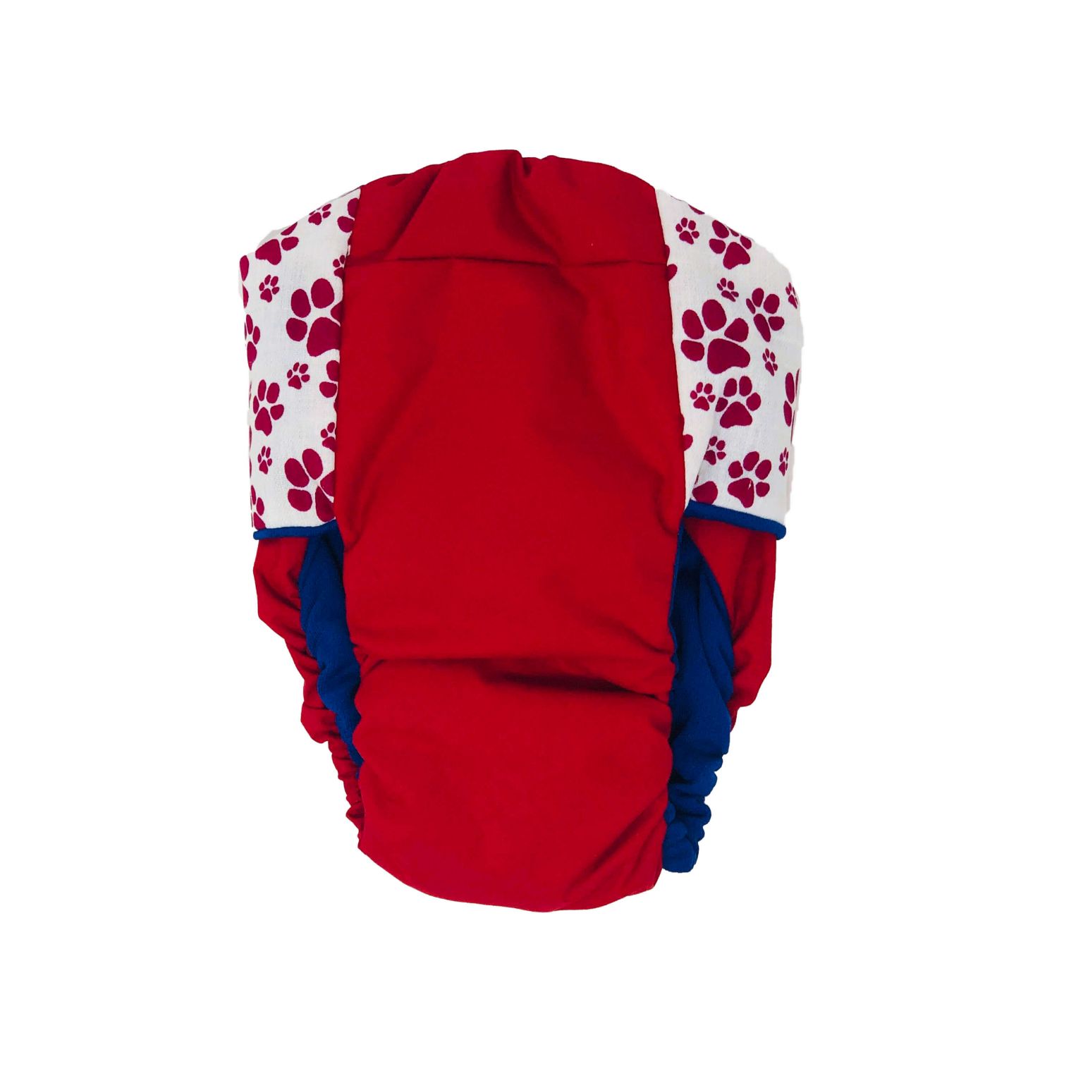 Barkertime Happy Paws on Red Dog Diaper
