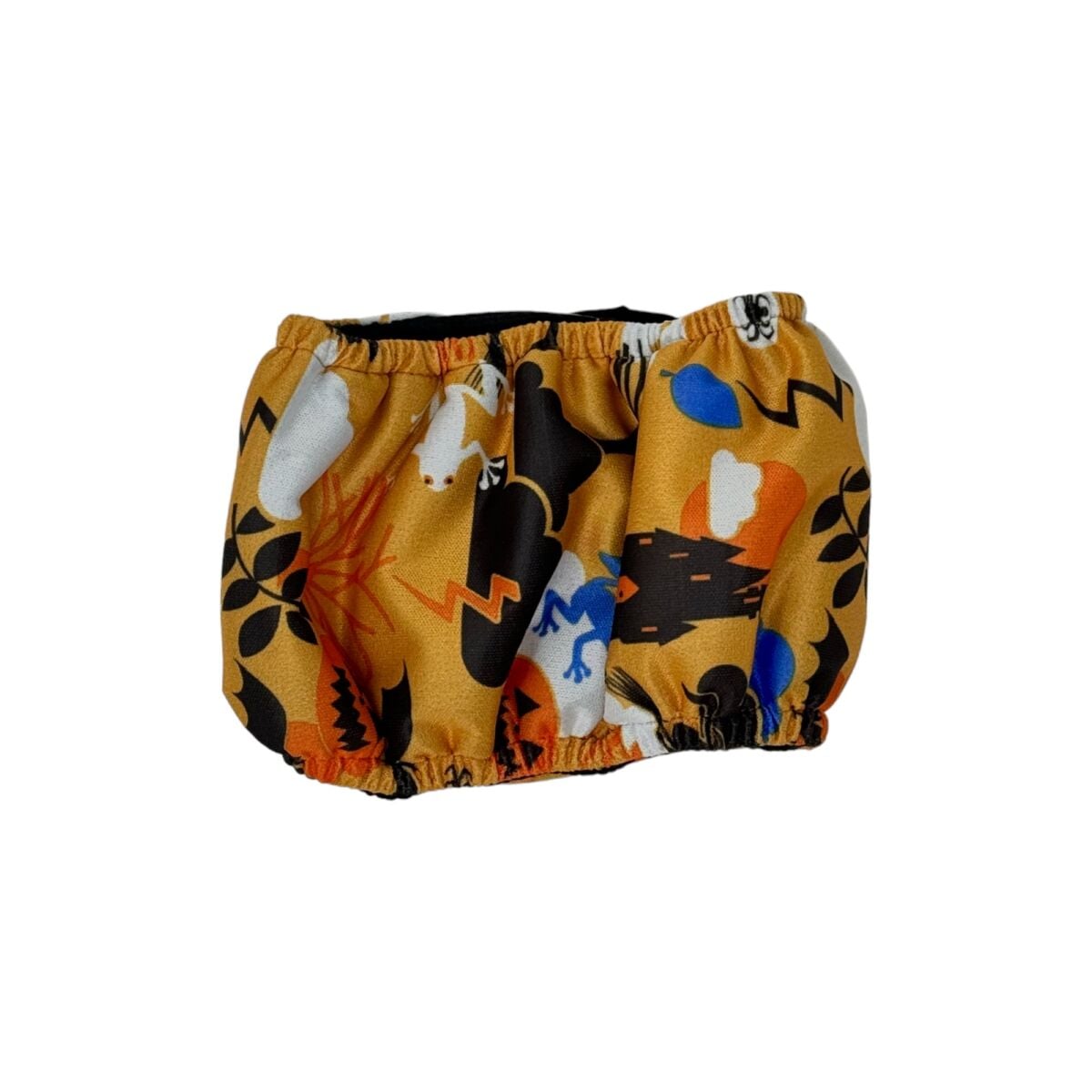 Barkertime Happy Frog on Orange Dog Belly Band